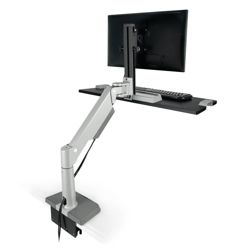 Innovative Winston Lift Edge Mount One Monitor Adjustable Standing Des ...