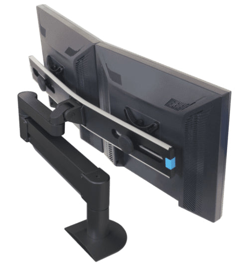 Innovative 7500 Wing Deluxe Verical/Horizontal Dual Monitor Arm Mount ...