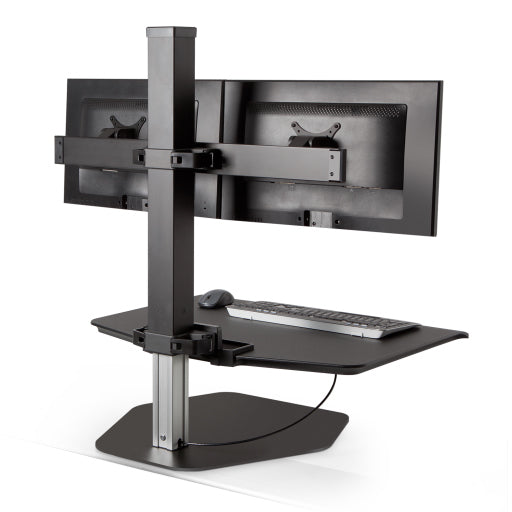 Innovative Winston Workstation Dual Monitor Adjustable Standing Desk C ...